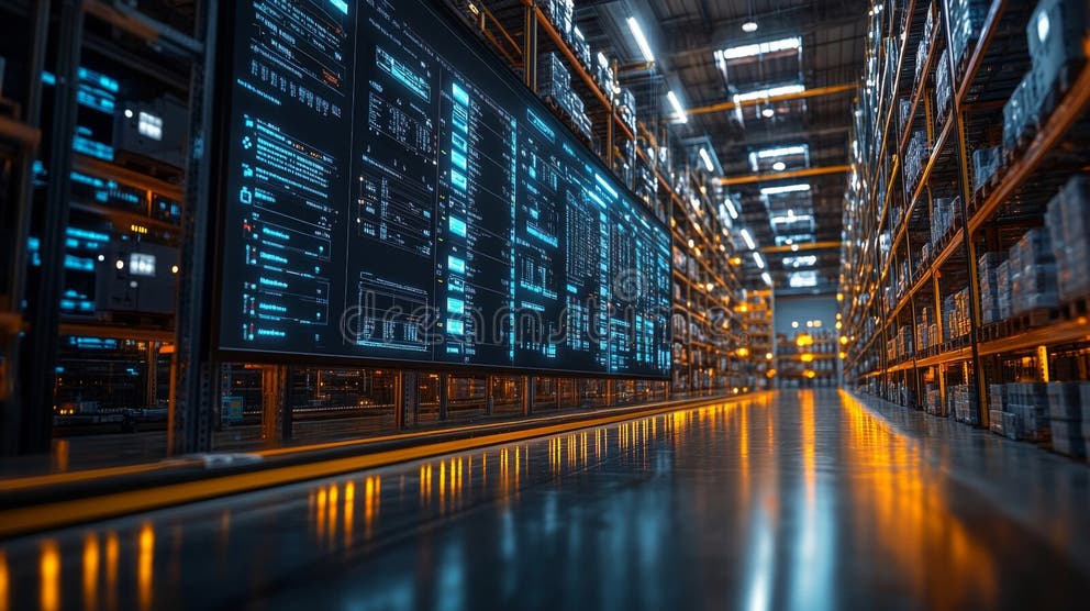 High Tech Logistics Center Showcasing Advanced Inventory Management and ...