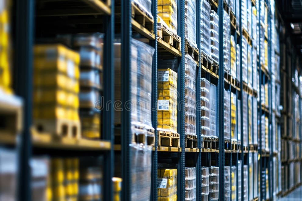 High-Tech Logistics Center Utilizing AI Technology and Robotics for ...