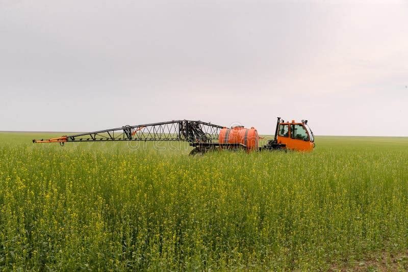 High-tech Machines Optimize Work in the Fields Stock Photo - Image of ...