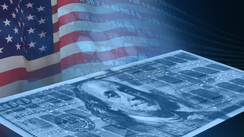 High tech. Made in USA stock illustration. Illustration of processor ...