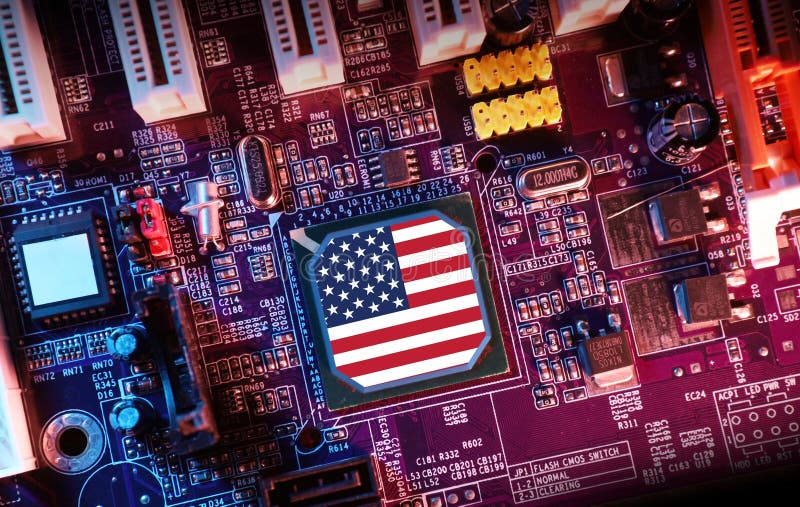 High tech. Made in USA stock photo. Image of science - 300239928