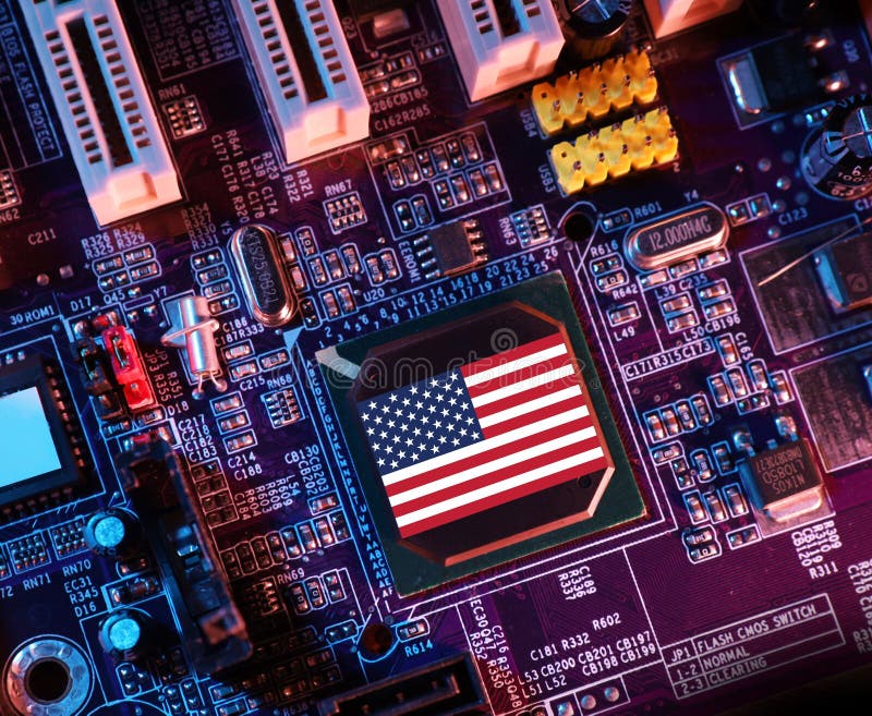 High tech. Made in USA stock illustration. Illustration of deal - 295726710