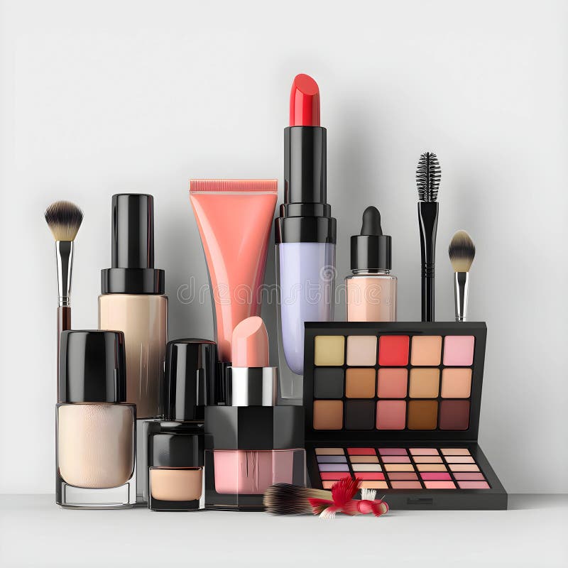 High-Tech Makeup Collection.Ultimate Makeup Set Stock Image - Image of ...