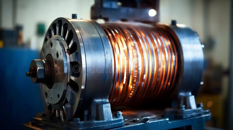 High-Tech Manufacturing Process Under the Spotlight: Illuminated ...