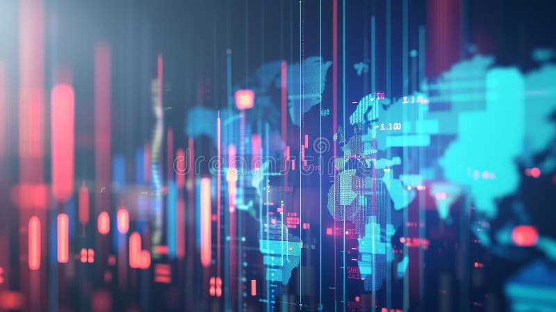 High-Tech Market Analysis Interface Stock Photo - Image of interface ...