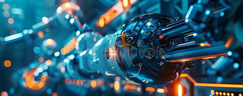 A High-tech Mechanical Background Featuring Robotic Arms, Servo Motors ...