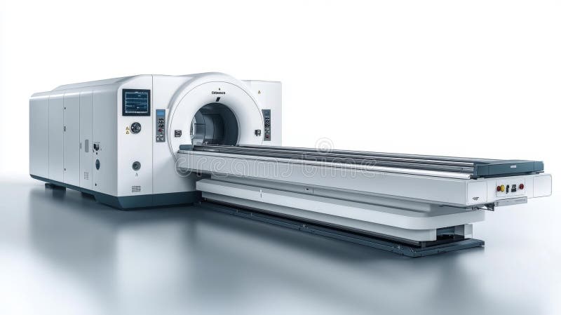 Modern Medical Imaging Machine with White Background and Isolated ...