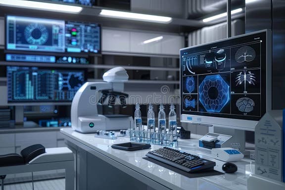 A High-tech Medical Laboratory with AI-powered Diagnostic Tools ...