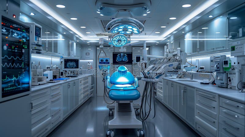 High-Tech Medical Operating Room with Advanced Equipment Stock ...