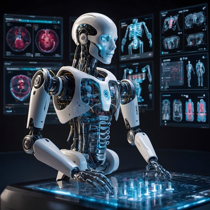 High-Tech Medical Robot with Surgical Tools and Sensors for Enhanced ...