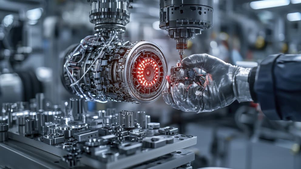 High-tech Metal Manufacturing Process Innovative Engineering Workflow ...