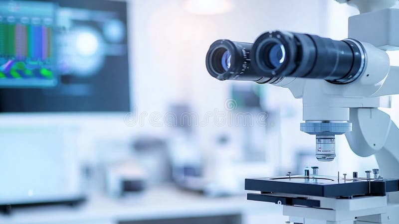Laboratory Equipment Showcasing a Microscope with Advanced Technology ...