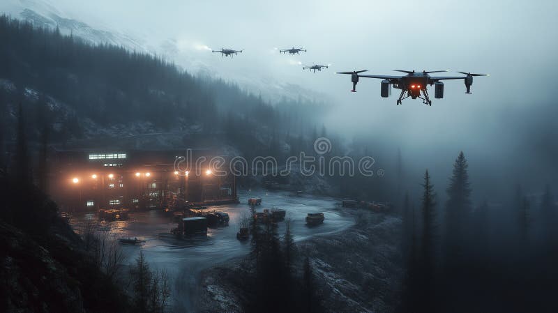 High-tech Military Base Conducts Drone Operations in Mountainous ...