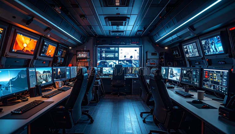 Tech Mobile Command Center Interior Stock Illustrations – 8 Tech Mobile ...