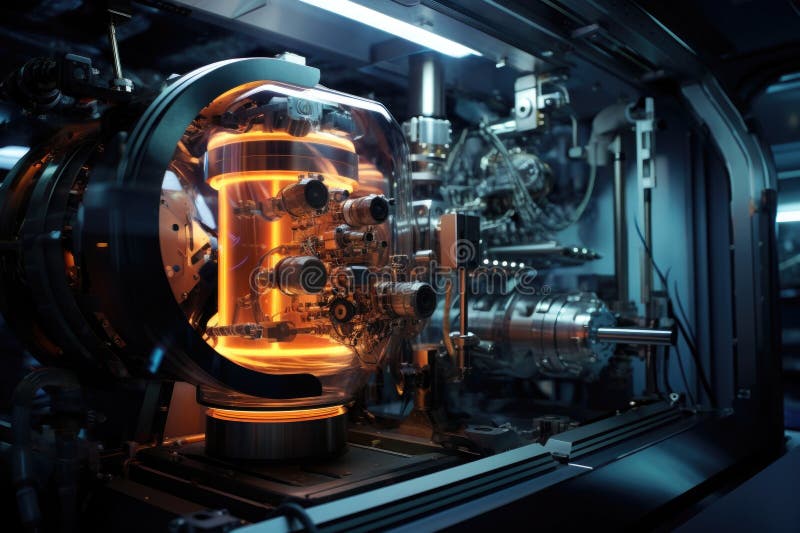 High-tech Nanotechnology Lab Equipment Close-up Stock Illustration ...