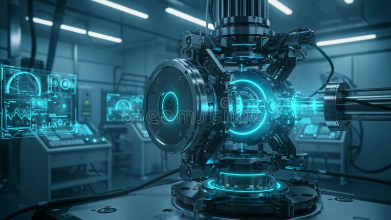 Advanced Nanotechnology Machine in Futuristic Laboratory Stock Footage ...