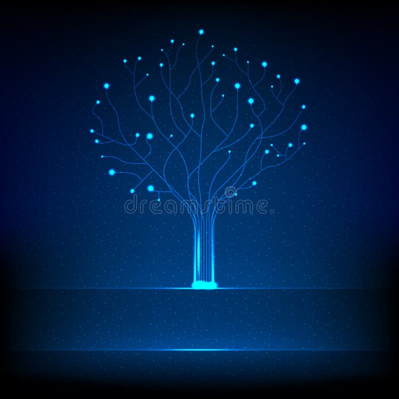 High-tech nature stock vector. Illustration of computing - 20393028