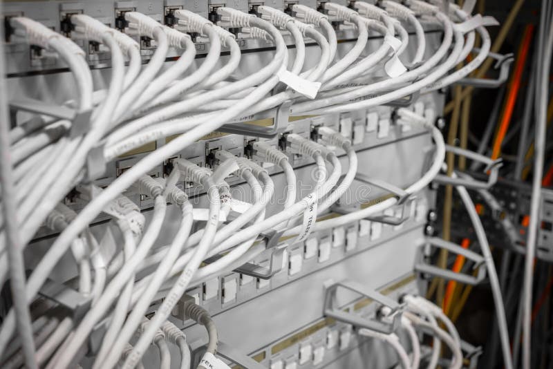 High tech network cables stock photo. Image of socket - 33993058