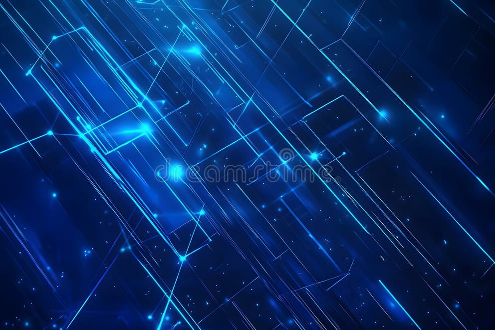 High Tech Network Visualization Stock Illustration - Illustration of ...