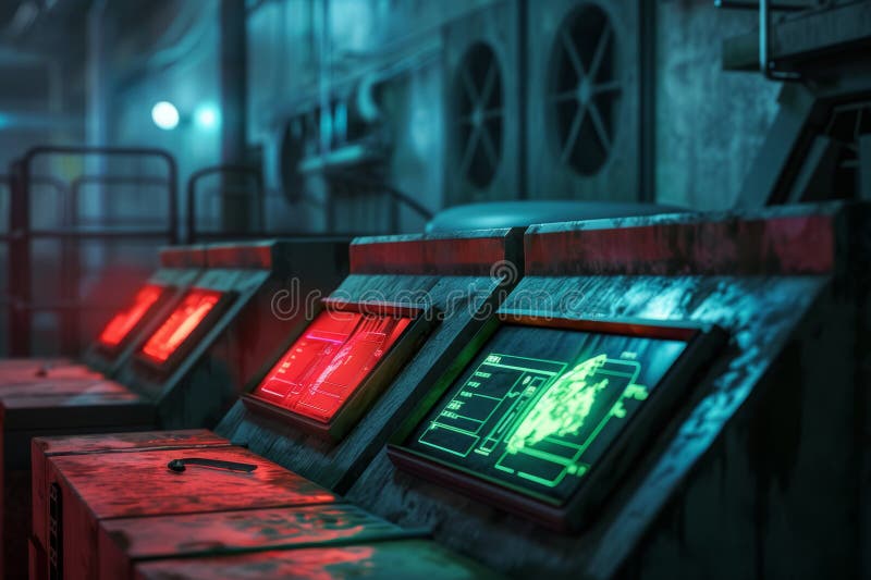 High-Tech Nuclear Waste Container System Stock Illustration ...