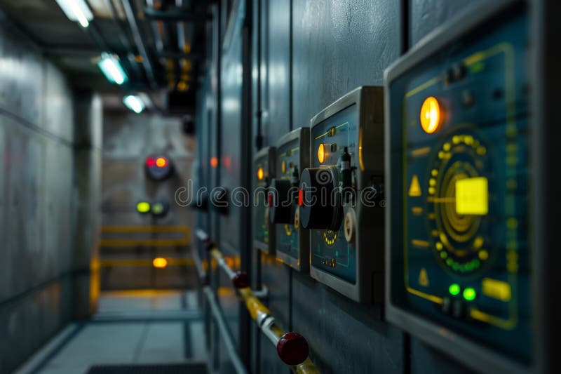 High-Tech Nuclear Waste Container System Stock Illustration ...