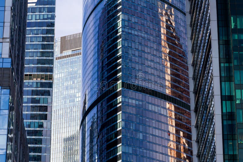 High-tech office building stock photo. Image of center - 232808616