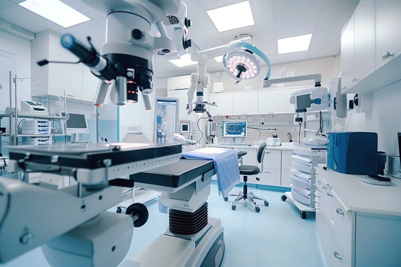 High-tech Operating Room with Advanced Surgical Equipment Stock Photo ...