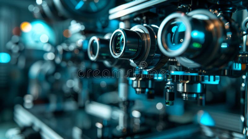 High Tech Optical Lenses Laboratory Setting Stock Photos - Free ...