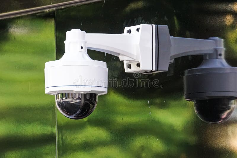 High Tech Overhead Security Camera Fot Videosurveillance Stock Photo ...