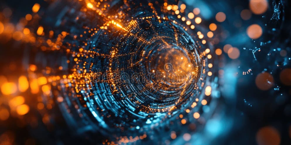 High Tech Particles stock photo. Image of cyberspace - 364294560