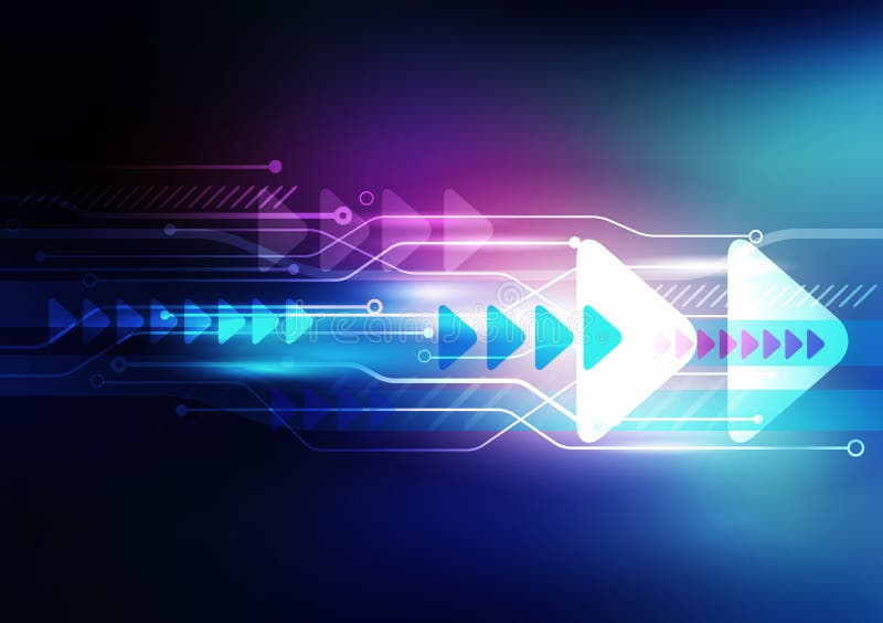 High tech pattern backdrop stock illustration. Illustration of ...