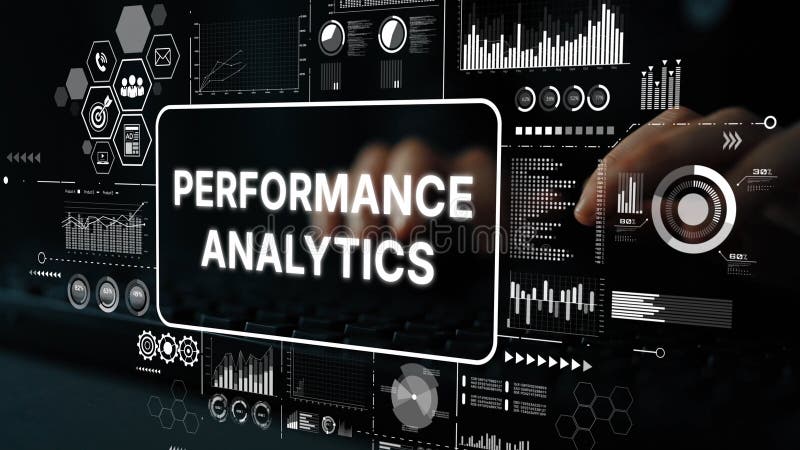 High-Tech Performance Analytics Dashboard with Data Visualization and Data Management Tools in ...