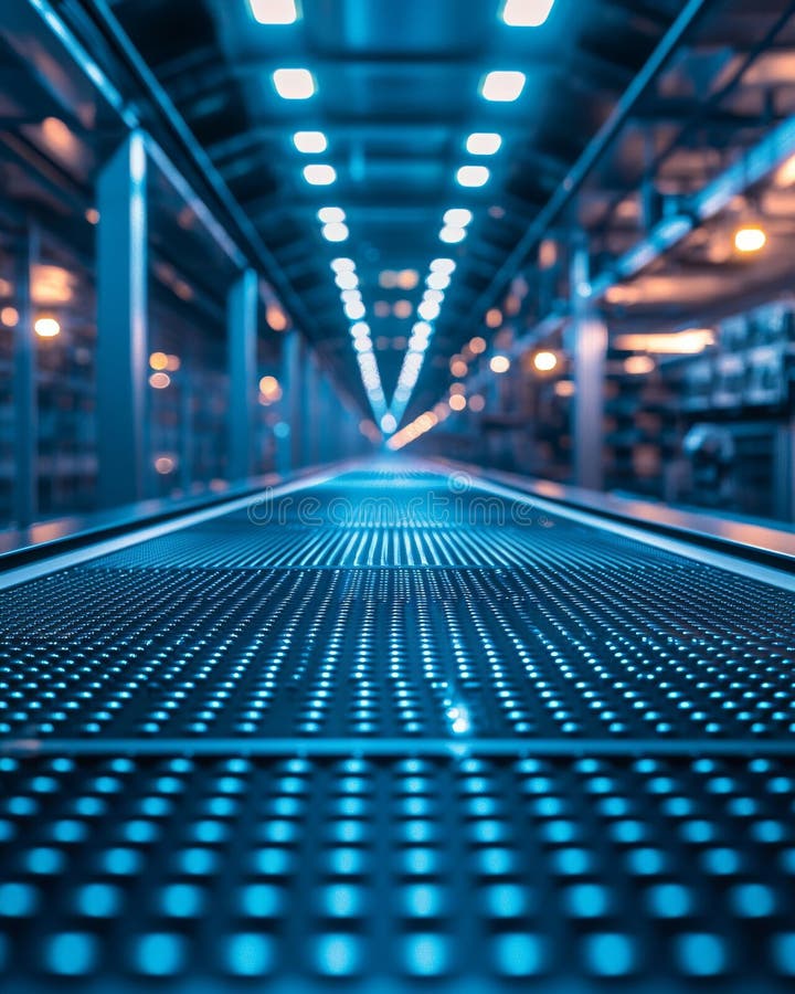 A High-tech Pharmaceutical Factory Featuring Advanced Conveyor Systems ...