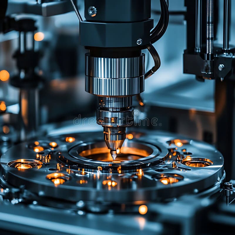 High-Tech Precision Manufacturing Machine with Automated Features Stock ...