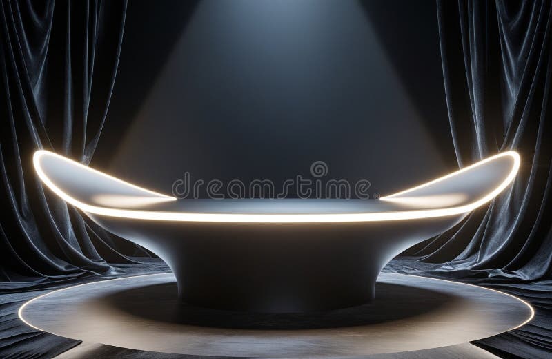 High Tech Product Promotion Podium Stock Illustration - Illustration of ...