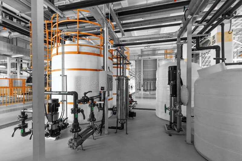 High-tech Production, Modern Plant, Automated Lines Stock Photo - Image ...