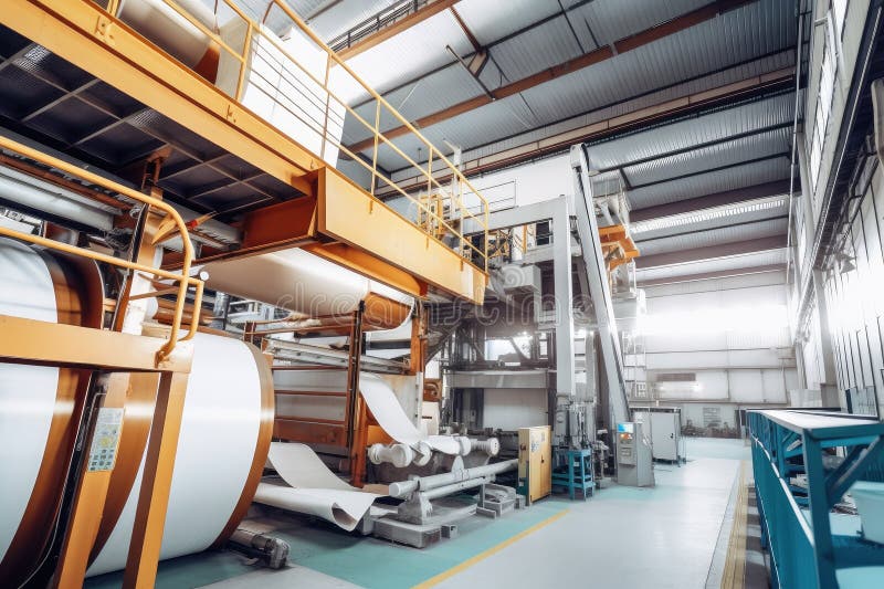 High-tech Pulp and Paper Factory with Robots and Highly Sophisticated ...