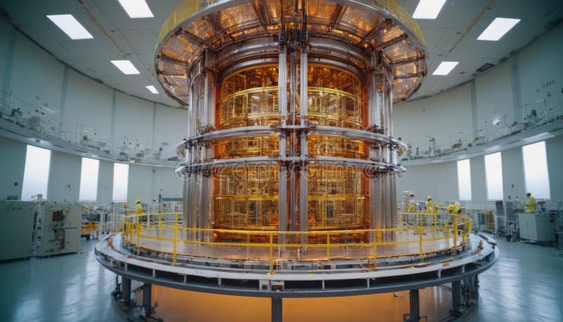 High-Tech Quantum Computer Core Stock Image - Image of engineering ...