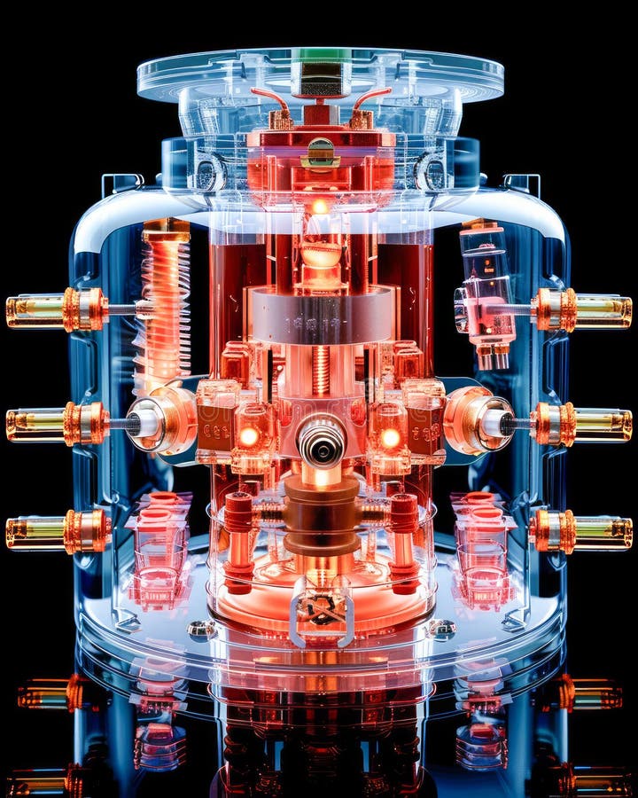 High Tech Quantum Computer with Futuristic Design and Advanced ...