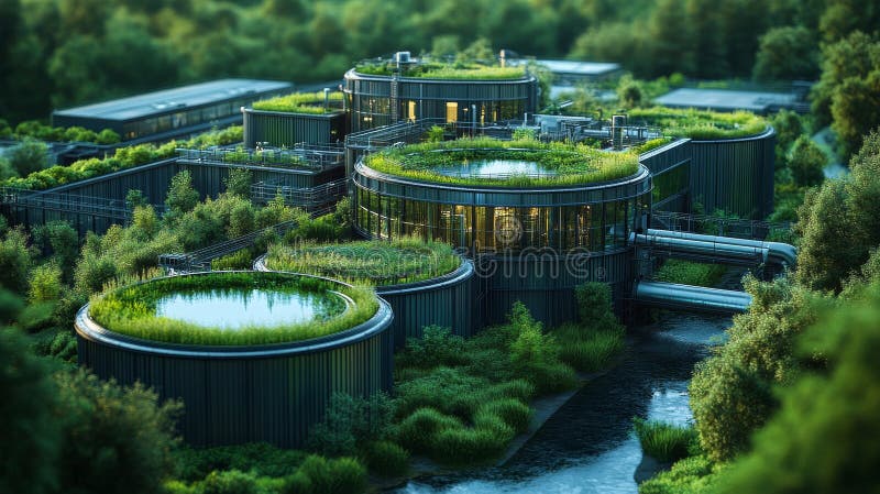 High Tech Recycling Facility, Symbolizing Circular Economy Stock Image ...