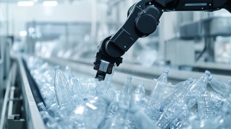 A High-tech Recycling Facility Utilizes a Robotic Arm for Accurate ...