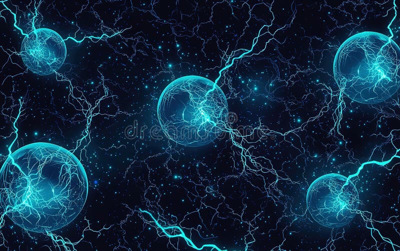 High-tech Representation of Electric Spheres Generating Energy through ...