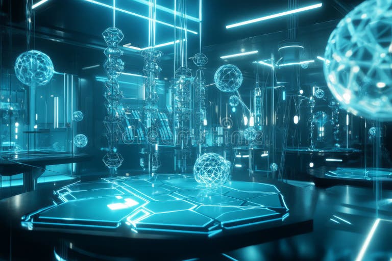 A High-tech Research Lab Where Quantum Particles are Analyzed within ...