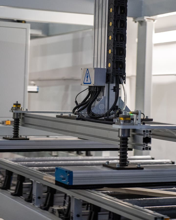 High-Tech Robotic Assembly with Cable Carrier and Spring Mechanism ...