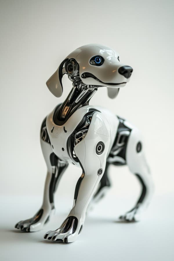 A High-tech Robotic Dog Showcasing Advanced Engineering and Sleek ...
