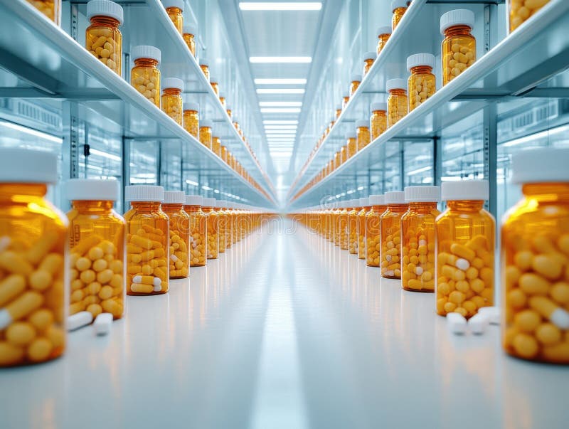 Automated Pharmaceutical Pill Bottling Robots Precisely Sorting and ...