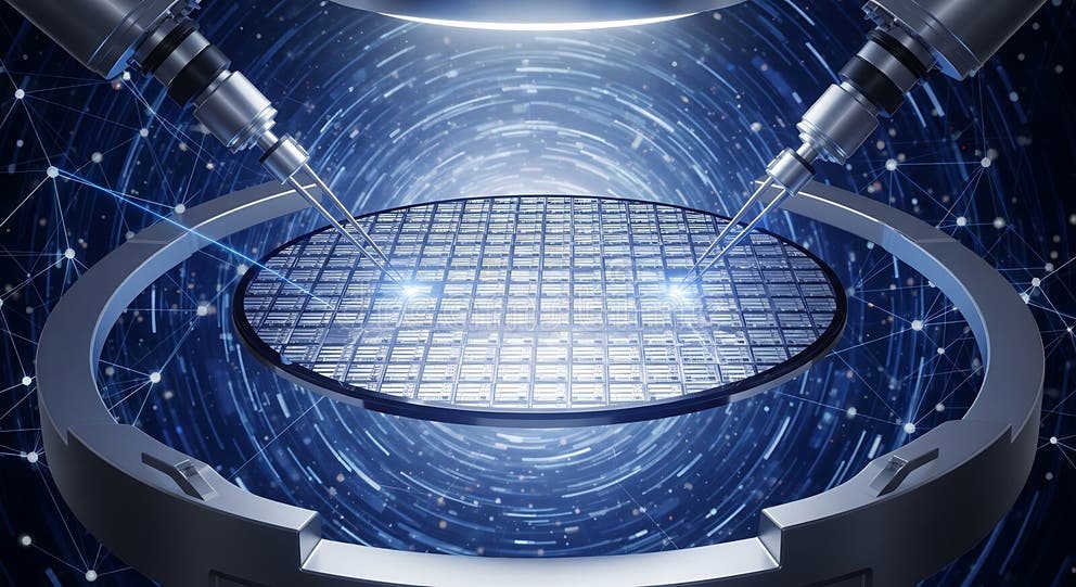 Semiconductor Wafer Fabrication Process Stock Illustrations – 276 Semiconductor Wafer ...