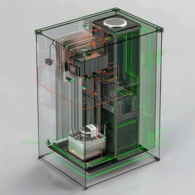 Powering the Future. Concept Green Energy. Generative Ai Stock ...