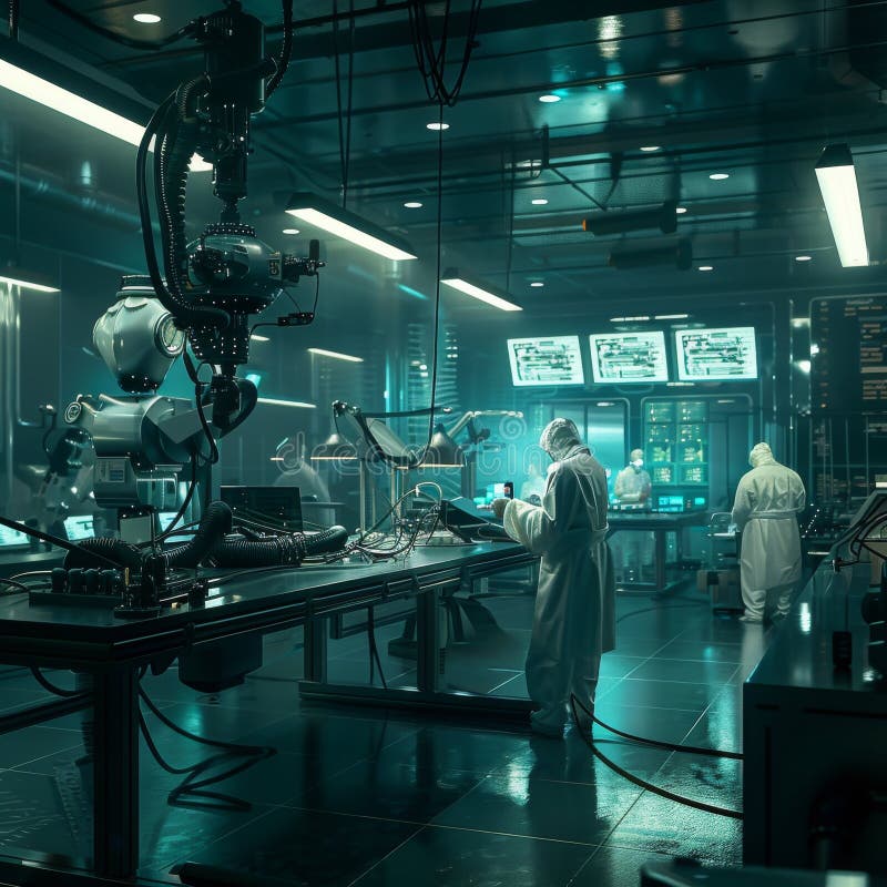 High-Tech Science Laboratory Stock Illustration - Illustration of ...