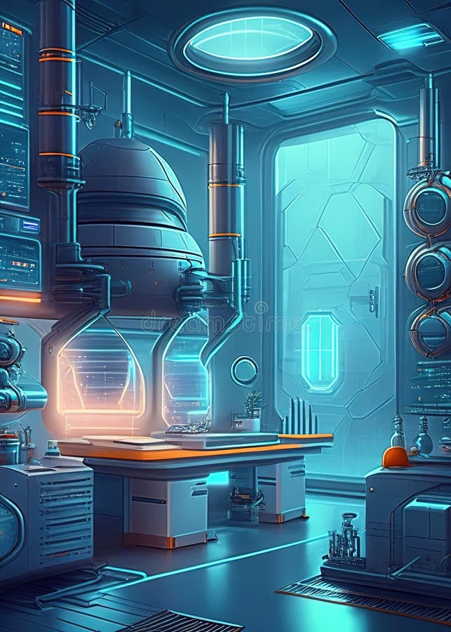 High-tech Science Laboratory with Unique Equipment Stock Image - Image of research, science ...